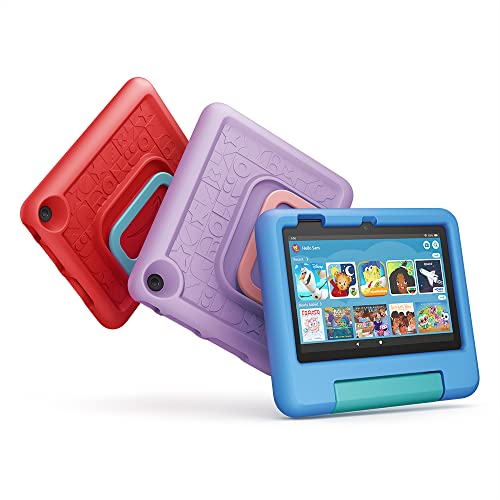 Amazon Kid-Proof Case for Fire 7 tablet (Only compatible with 12th generation tablet, 2022 release) - Purple