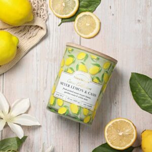 Lemon Fruit Scented Summer Candles Fragrance 15oz Large Jar Candle Gift Decal Jars for Home Gift for Men Women (Lemon)