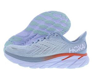 hoka one one clifton 8 womens shoes size 11, color: blue fog/plein air