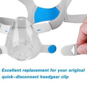 Quick-Disconnect Headgear Clips Compatible Whit AirFit F20 F30 N20, Compatible Whit AirTouch F20 F30 N20