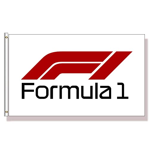 Eksent New Formula1 Banner Formula one Flag Motorsports Auto Racing Automobile Race Banner Flag 3X5 Feet (Double Side, 150 Poly, HD Printing) Man Cave