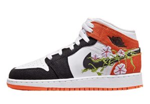 jordan youth air 1 mid dq8390 100 basketball blossom - size 6y