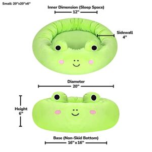 Squishmallows 20-Inch Wendy Frog Pet Bed - Small Ultrasoft Official Squishmallows Plush Pet Bed