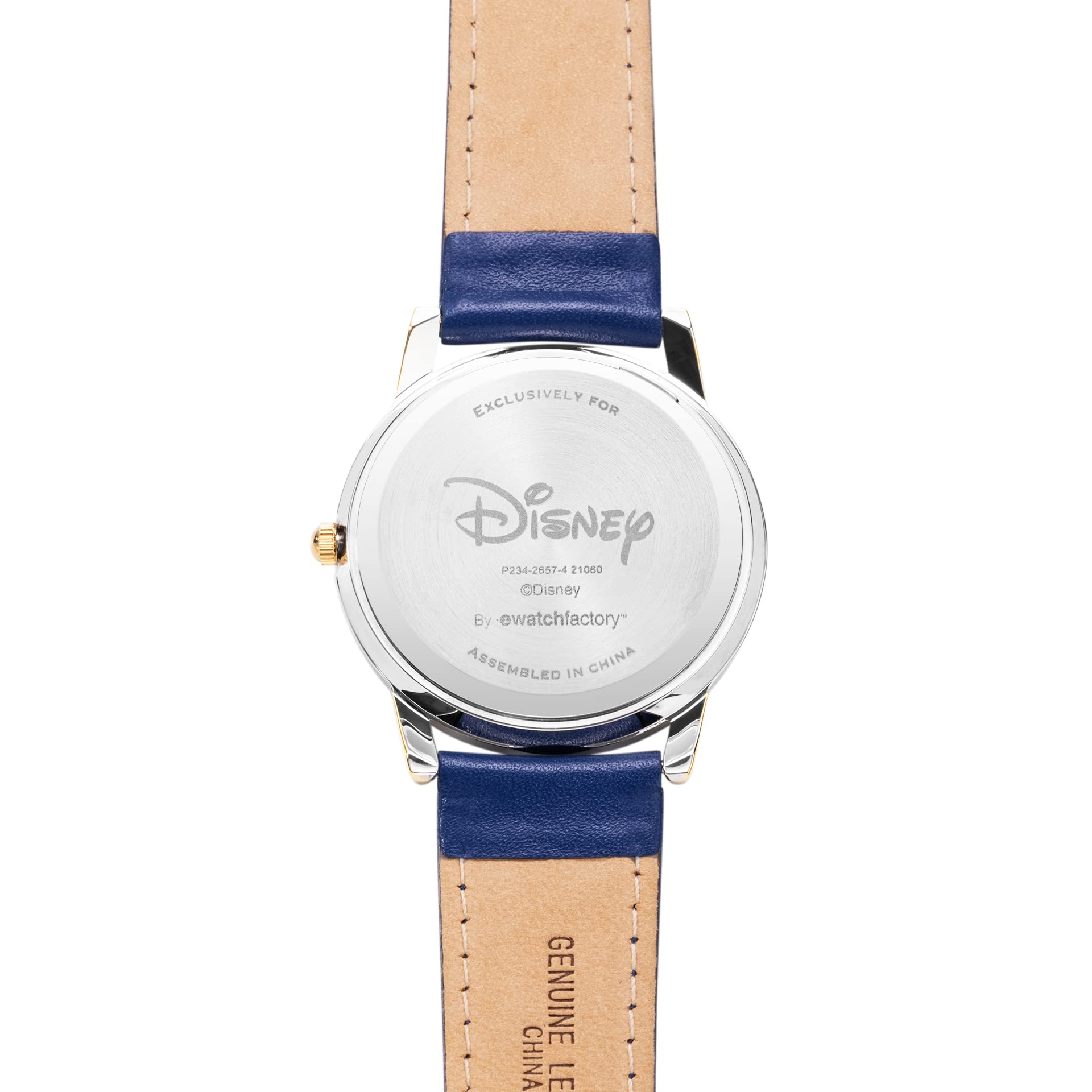 Disney Mickey Mouse Adult Classic Cardiff Articulating Hands Analog Quartz Leather Strap Watch