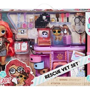 L.O.L. Surprise! LOL Surprise OMG Rescue Vet Set with 45+ Surprises Including Color Change Features, 2 New Pets, and Exclusive Fashion Doll, Dr. Heart - Great Gift for Kids Ages 4+