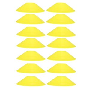 clispeed mini football 14pcs games agility professional field athletics soccer yellow accessory function basketball outdoor plastic practice football kit reflective cones flexible mini soccer ball