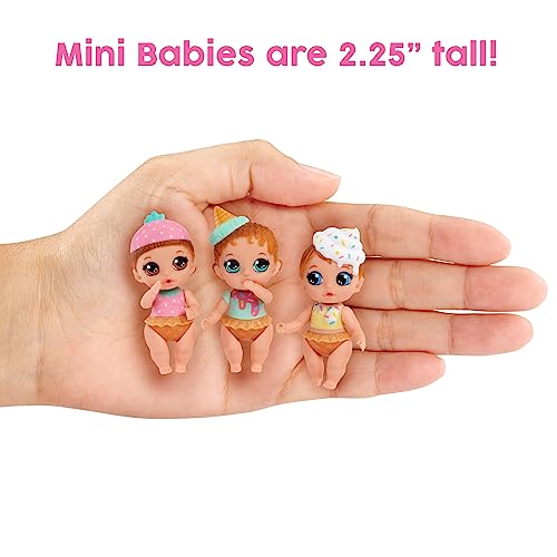 BABY born Surprise Mini Babies Series 6 - Unwrap Surprise Twins or Triplets Collectible Baby Dolls, Sweets-Theme, Includes Soft Swaddle, Molded Diaper Bag Package for On-the-Go Play, Kids Ages 4 & Up