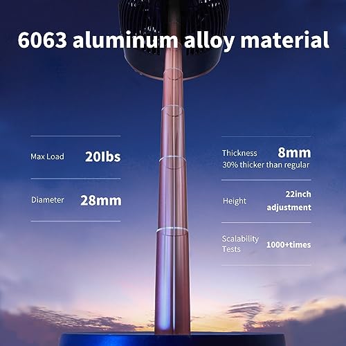 AIRMATE Pedestal Fan Oscillating, Foldable 22 Inch Table Fans, Standing Fan for Cooling Bedroom Quiet with Remote, 8 Speeds Air Circulation Fan for Home, Dorm, Bathroom, Green