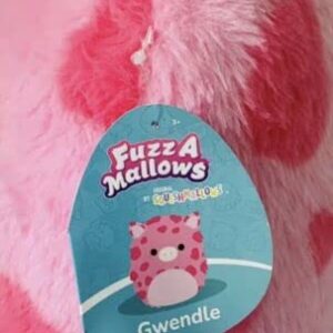 Squishmallows Rare 16-Inch Gwendle The Pig Fuzz-a -Mallow Plush - Add Gwendle to Your Squad, Ultrasoft Stuffed Animal Large Plush Toy, Official Kellytoy Plush