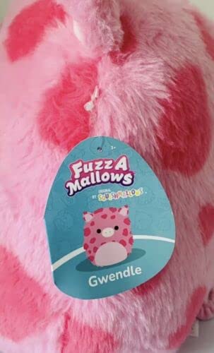 Squishmallows Rare 16-Inch Gwendle The Pig Fuzz-a -Mallow Plush - Add Gwendle to Your Squad, Ultrasoft Stuffed Animal Large Plush Toy, Official Kellytoy Plush