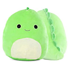 louliou plush toys, cute dinosaur stuffed animal plush toy 3d pillow soft lumbar back cushion plush stuffed toy gifts for children(8 inch)