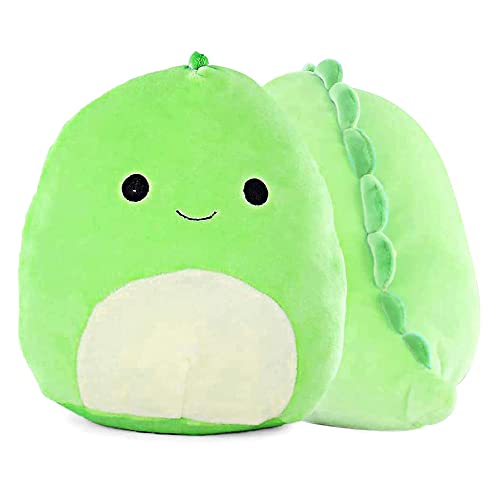 Louliou Plush Toys, Cute Dinosaur Stuffed Animal Plush Toy 3D Pillow Soft Lumbar Back Cushion Plush Stuffed Toy Gifts for Children(8 Inch)