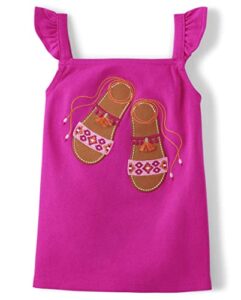 gymboree baby girls and toddler sleeveless fashion top shirt, watermelon pink, 12-18 months us