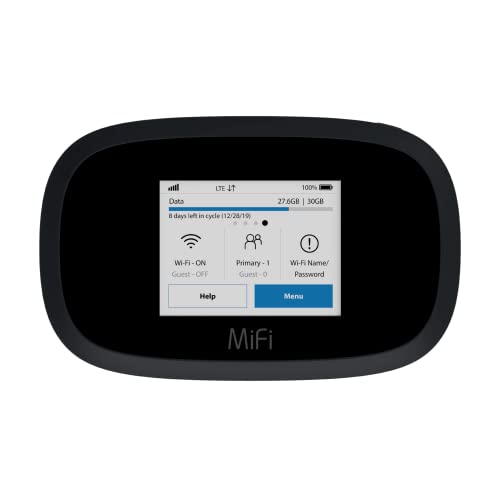 EVDO-LINK Bundle for Inseego Global Hotspot WiFi Device - 4G LTE MiFi 8000 | Global 4G LTE Mobile Portable WiFi with Case, Screen Protector and Extra Battery Compatible with AT&T, T-Mobile, Verizon