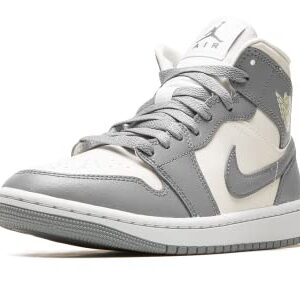 Jordan Women's WMNS Air Jordan 1 Mid, Sail/Stealth-white, 10