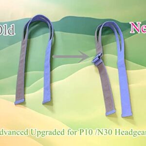 Advanced Upgraded Airfit P10 Headgear Strap,Compatible with P10/N30, Upgraded Fully Adjustable - Quick fit with Clip Connected - Stronger Elasticity Much Longer Strap – 3 Pack