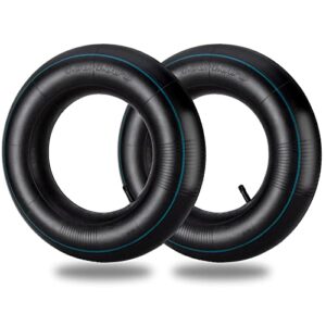 4.80/4.00-8" replacement tire inner tubes, 2pcs heavy duty tube for 4.80 4.00-8/480/400-8 wheel, wheelbarrow, lawnmower, trunk, trailer, tractor, garden utility cart, golf cart, dolly, trolley, wagon