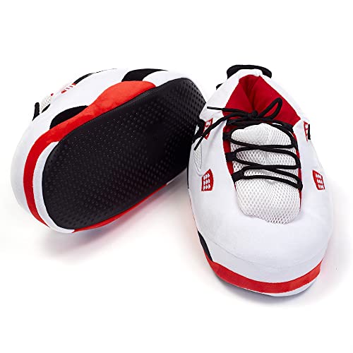 EXIGENT Sneaker Slippers Kicks Shoes Adult | Men and Women | Unisex Christmas Summer (JWhite4)