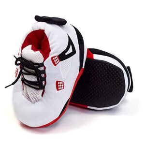 EXIGENT Sneaker Slippers Kicks Shoes Adult | Men and Women | Unisex Christmas Summer (JWhite4)