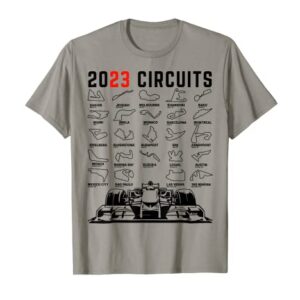 Racing Formula Circuit Track Car Fan Race Lover 2023 T-Shirt