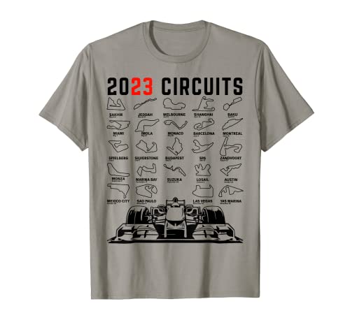 Racing Formula Circuit Track Car Fan Race Lover 2023 T-Shirt