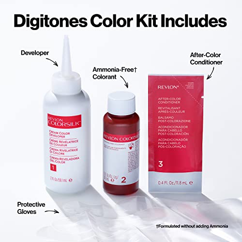 Revlon Permanent Hair Color ColorSilk Digitones with Keratin, 92D Pastel Lavender (Pack of 1)