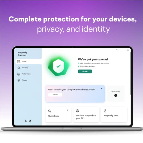 Kaspersky Premium Total Security 2023 | 1 Device | 2 Years | Anti-Phishing and Firewall | Unlimited VPN | Password Manager | Parental Controls | 24/7 Support | PC/Mac/Mobile | Online Code