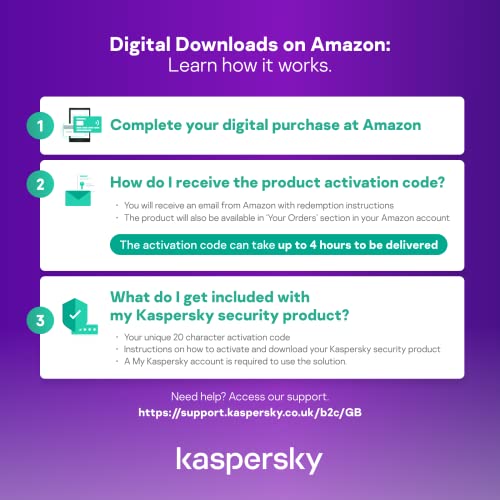 Kaspersky Premium Total Security 2023 | 1 Device | 2 Years | Anti-Phishing and Firewall | Unlimited VPN | Password Manager | Parental Controls | 24/7 Support | PC/Mac/Mobile | Online Code