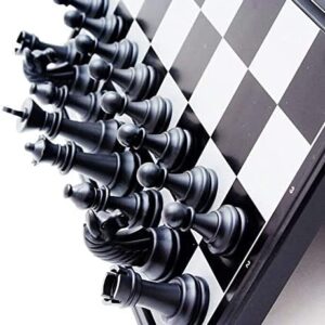 Multipurpose Magnetic Travel Chess Set 9.84" with Folding Chess Board Educational Toys for Kids and Adults