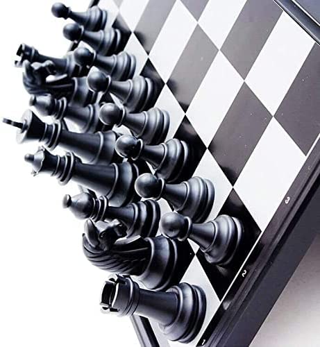 Multipurpose Magnetic Travel Chess Set 9.84" with Folding Chess Board Educational Toys for Kids and Adults