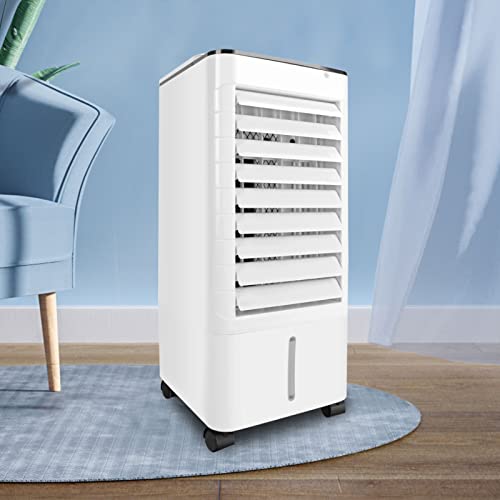 Evaporative Air Cooler,3-IN-1 Windowless Portable Air Conditioner,Oscillation Swamp Cooler and Humidification-Includes Ice Packs-12 Hour Timer&Remote,Ideal for Home, Office, Bedroom, Kitchen