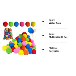 84 Pcs Reusable Water Balls, Reusable Water Balloons for Outdoor Toys and Games, Water Toys for Kids and Adults Boys and Girls - Summer Toys Ball for Pool and Backyard Fun