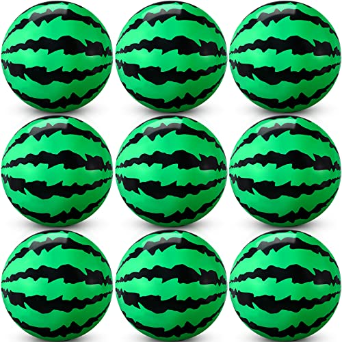 Lenwen 10 Pcs Pool Toys 14 Inch Large Inflatable Beach Ball with Inflator for Kids Adult Teen Summer Vacation Fun Swimming Pool Water Games Party Supplies