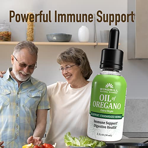 Windmill Natural Vitamins Oil of Oregano, Herbal Blend for Immune Support, Supports Digestive Health, 1 fl oz, 448 Servings