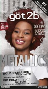 got2b metallics permanent hair color, deep red