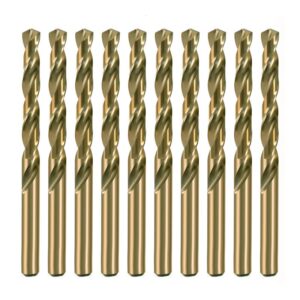 cobalt drill bit 3/32 in. hss co m35 jobber length twist drill steel metal-10pcs