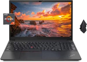 lenovo thinkpad e15 gen 3 business laptop, 15.6" fhd ips anti-glare display, amd ryzen 7 5700u, 16gb ram, 1tb nvme pcie ssd, hdmi, webcam, wifi 6, camera privacy shutter, windows 11 pro