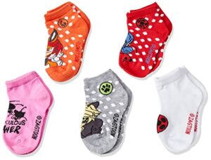 miraculous tales of ladybug & cat noir girls 5 pack shorty socks