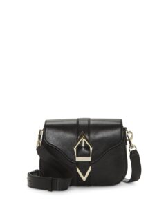 vince camuto passo crossbody, black/gold