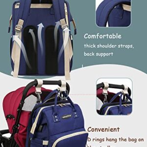 Baby Diaper Bag Backpack with Changing Station - Waterproof, Large 30L Capacity for Boy, Girl, Mom, Dad - Travel Baby Bag with Stroller Straps, Insulated Pockets - 16.5x9.4x14" - Baby Shower Gifts