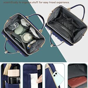 Baby Diaper Bag Backpack with Changing Station - Waterproof, Large 30L Capacity for Boy, Girl, Mom, Dad - Travel Baby Bag with Stroller Straps, Insulated Pockets - 16.5x9.4x14" - Baby Shower Gifts