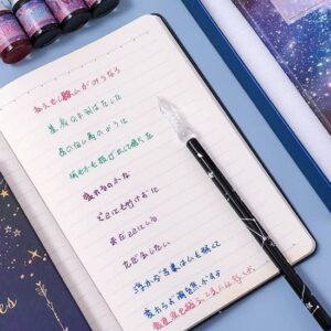 Glass Calligraphy Set With Journal - Dip Pen Set with Ink, Cute Journal & Pen Holder