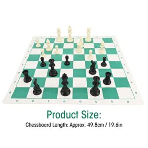 VGEBY Roll Up Chess Sets, Portable Outdoor Folding Checkers Set with Zipper Storage Bag for Outdoor Indoor