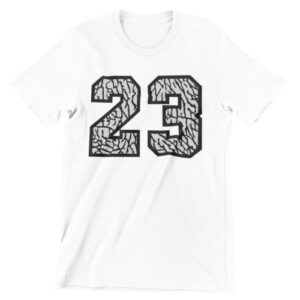 Shirt to Match Retro Jordan 23 Elephant Print Men's Graphic T Shirt, 23 Elephant Print Graphic Tee to Match Jordans Grey