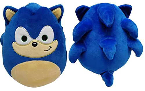 Squishmallows Kellytoy SEGA Sonic, Knuckles, Tails, Shadow Plush Toy (8'' Sonic The Hedgehog) SQK2821