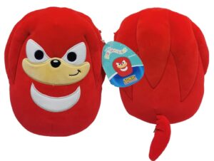 squishmallow squishmallows kellytoy sega sonic, knuckles, tails, shadow plush toy (10'' sonic the knuckles), sqk2821