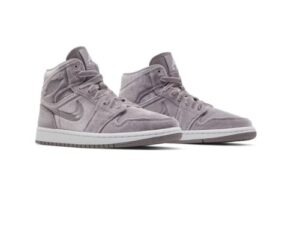 jordan womens wmns air jordan 1 mid se dq8397 500 purple velvet - size 6.5w