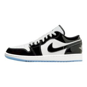 jordan youth air 1 low se gs dv1333 100 concord - size 4.5y white/black