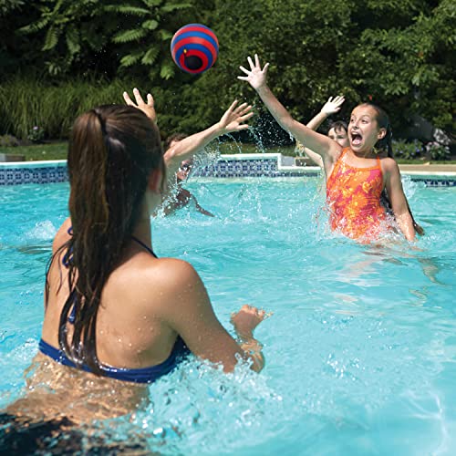 Franklin Sports Cannonball Water Ball - Underwater Pool Ball Toy - Dribble, Bounce and Pass Under Water - Fun Summer Pool Toy for Kids + Teens - 9" PVC Pool Ball for Underwater Pool Games