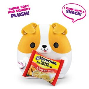 Snackles (Maruchan Ramen) Corgi Super Sized 14 inch Plush by ZURU, Ultra Soft Plush, Collectible Plush with Real Licensed Brands, Stuffed Animal